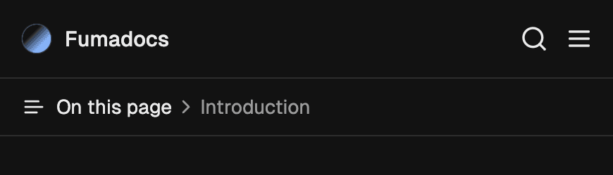 Docs Layout | Fumadocs